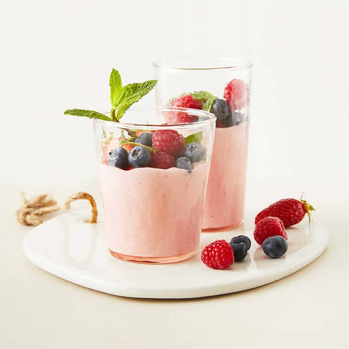 Verrines aux fruits rouges - Beautysané